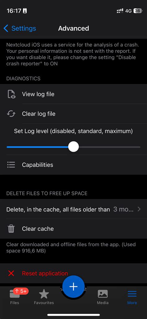 error 413 file is too big but is not chunck non available in ios app settings ℹ️ support