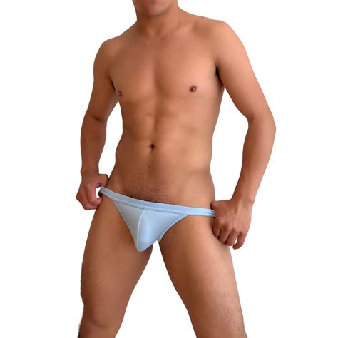 Santorini Bikini Celeste — Mens Swimwear With Premium Fit Godo Swimwear