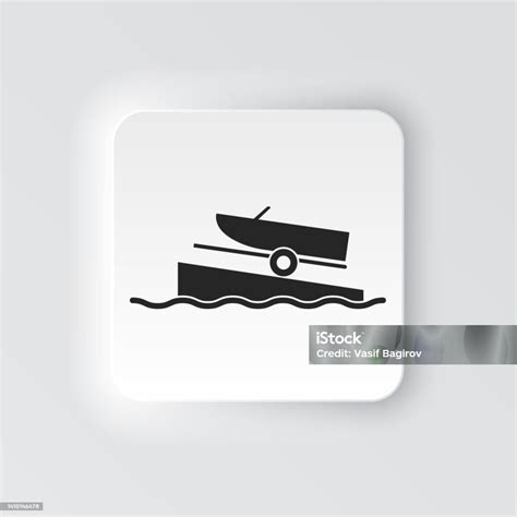 사각형 버튼 아이콘 경사로에서 보트 단추 배너 동형 스타일에 응용 프로그램 일러스트레이션을 위한 사각형 배지 인터페이스 0명에 대한 스톡 벡터 아트 및 기타 이미지 Istock