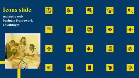 Icons Slide Semantic Web Business Framework Advantages Ppt Ideas Graphics Pdf Powerpoint Templates