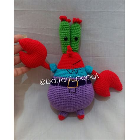 خرید و قیمت خرچنگ بافتنی خوشگلبافتنی پونهدوست باب اسفنجی و پاتریک