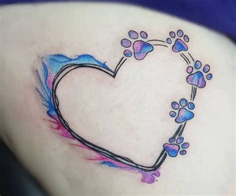 The 80 Cutest Paw Print Tattoos Ever Page 24 The Paws