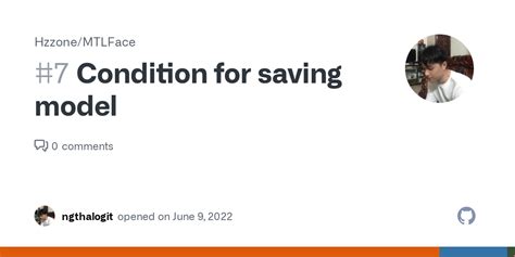 Condition For Saving Model Issue 7 Hzzone MTLFace GitHub
