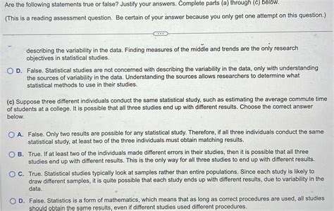 [answered] Are The Following Statements True Or False Justify Your Kunduz