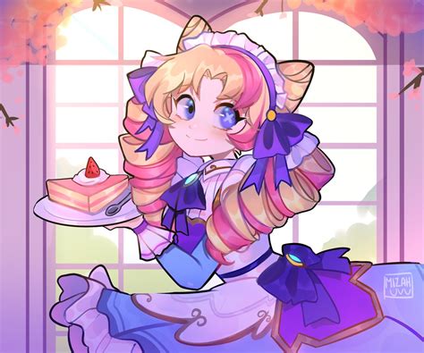 「gwen Cafe Cutie 💖☕ Leagueoflegends 」😈mizah🌸commissions Closed💖💖💖のイラスト