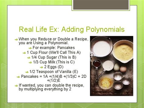Real Life Examples On Adding And Multiplying Polynomials
