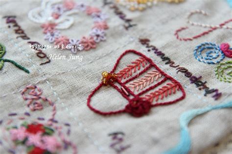 프랑스 자수 기초 60스티치 북 과정 네이버 블로그