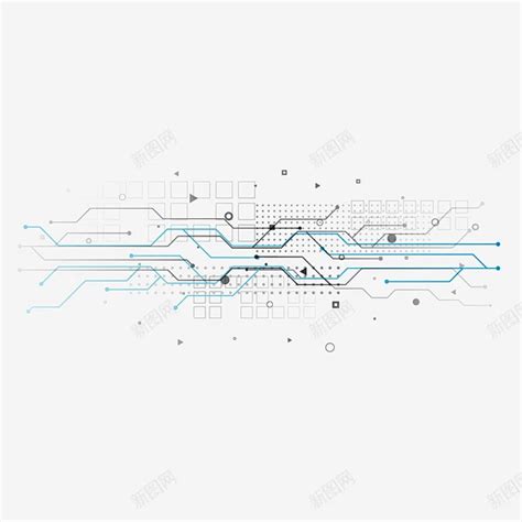 蓝色科技芯片元素矢量图 设计图片 免费下载 页面网页 平面电商 创意素材 花瓣网