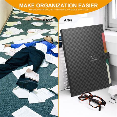 ABC Life Pack Expanding File Folder Organiser With Upgrad Grid Pattern Pockets Accordion