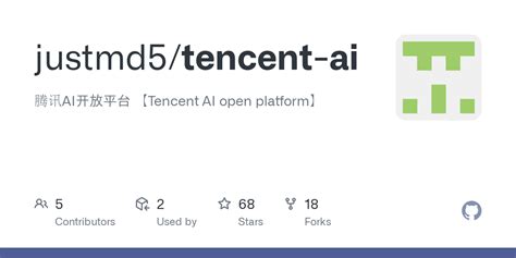 Github Justmd5tencent Ai 腾讯ai开放平台 【tencent Ai Open Platform】