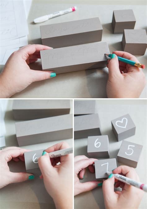 Learn How To Make Your Own Wedding Countdown Blocks