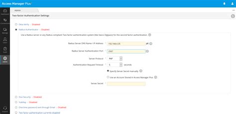 Radius Authentication