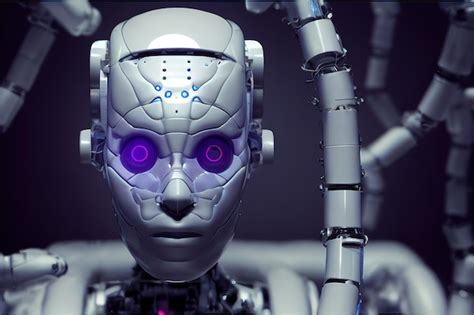 premium photo big data and artificial intelligence concept machine