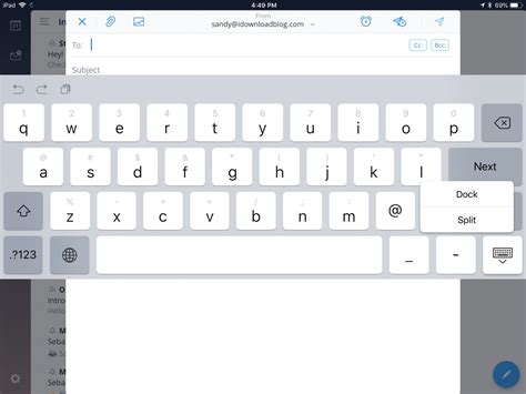How To Use Split Floating Small Undocked Keyboard On Ipad