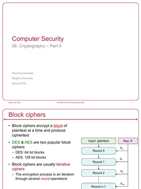 07a Crypto Slides Pdf Key Cryptography Public Key Cryptography