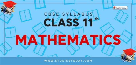 Cbse Class 11 Mathematics Syllabus