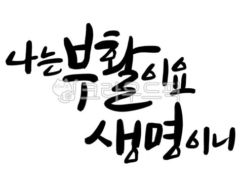 부활절 부활 교회 십자가 고난주간 사진 이미지 일러스트 캘리그라피 Goyoo Blank작가