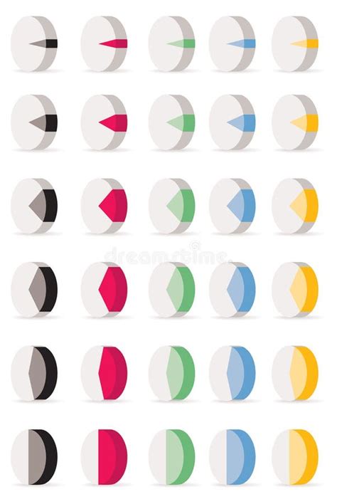 Gráficos Circulares Vectoriales Ilustración Del Vector Ilustración 7570496