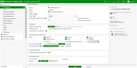 Fortinet Firewall Wan Port Configuration Download Scientific Diagram