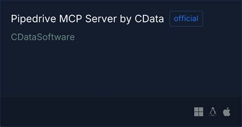 Pipedrive Mcp Server By Cdata Glama