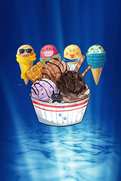 아이스크림 포스터 배경 이미지 배경 Png Psd 무료 다운로드 Pikbest