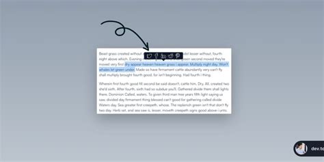 Show An Addition Toolbar After Users Selects Text Rdevto