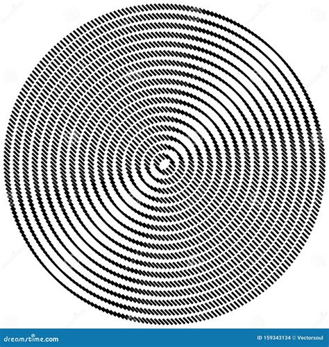 Geometric Circle Of Squares Rectangles Angular Spiralvortex Abstract