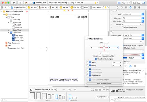 Ios Create Flexible Layouts With Stack Views Ios Tutorial