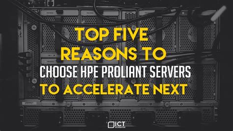 5 Reasons Why Buy Hpe Proliant Servers Ictd Sri Lanka