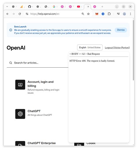 Two Openai Bugs First I Cant Report Bugs Second It Cant Read A Site Bugs Openai