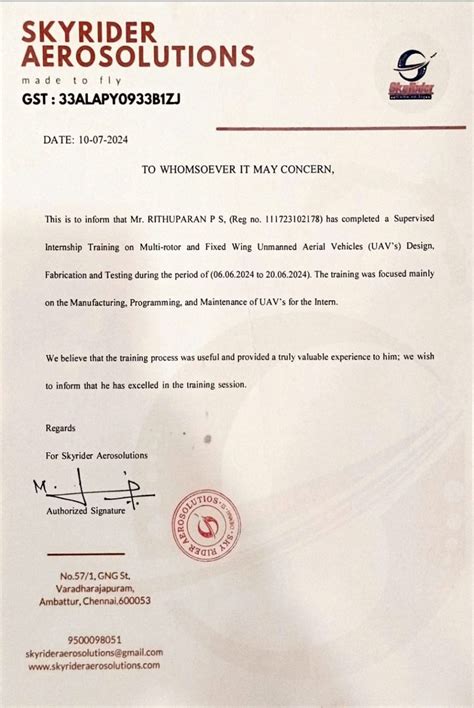 Rithuparan Ps On Linkedin Skyrideraerosolutions Aerospaceengineering