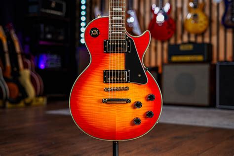 Epiphone Les Paul Custom In Heritage Cherry Sunburst Guitar Gear Giveaway