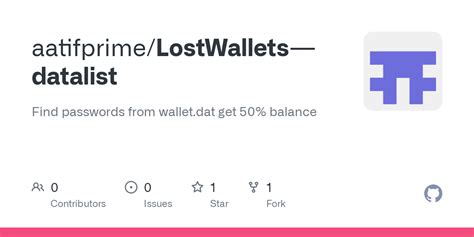 Github Aatifprimelostwallets Datalist Find Passwords From Wallet