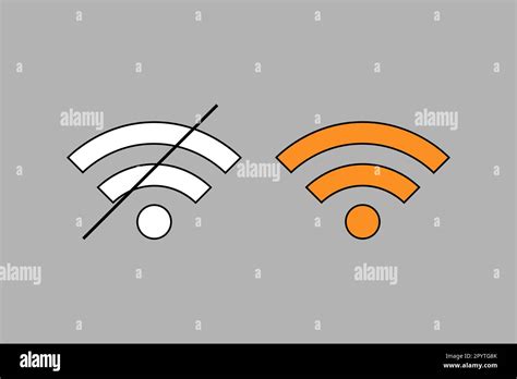 Wi Fi Icon Symbol Wireless Connection Without Internet Access Stock