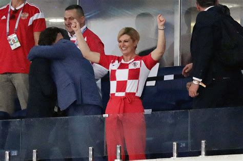 Meet World Cup Finalist Croatias Biggest Fan President Kolinda Grabar
