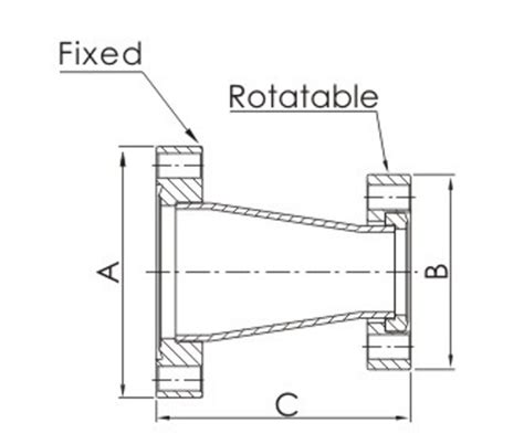 Reducer Conical Cf 4 50 X Cf 2 75 304 Ss