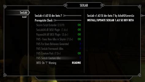 Need Help On Sexlab Framework And Sexlab Defeat Technical Support