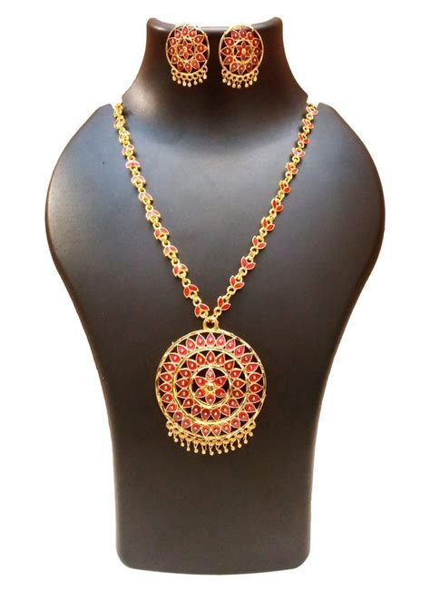 Copper Red Assamese Traditional Jewellery Japi Design Set At Rs 350 Piece In Sibsagar