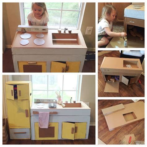 How To Make Toy Kitchen With Cardboard At Lester Moffett Blog