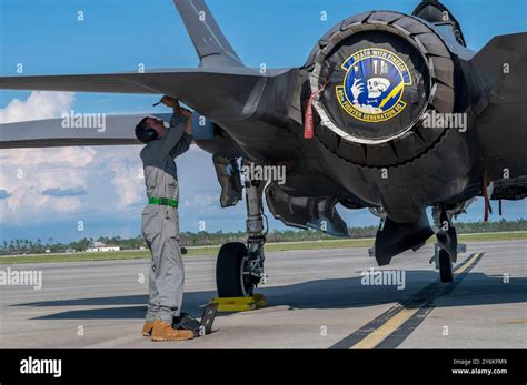 U S Air Force Airman 1st Class Philip James 325th Maintenance Squadron Low Observable