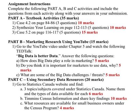 solved assignment instructions complete the following part