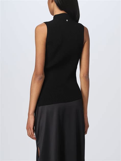 Versace：トップス レディース ブラック Giglio Comオンラインのversace トップス 10098331a07082