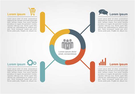 信息图表模板。可用于工作流布局，图表，业务步骤选项，横幅，网页设计。 模板素材 稿定设计