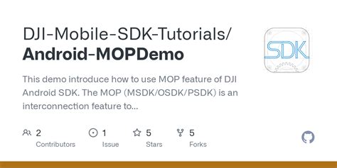 github dji mobile sdk tutorials android mopdemo this demo introduce