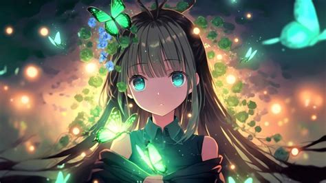 Anime Girl Wallpaper 4k Beautiful Butterflies