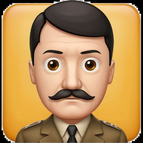 Emoji Adolf Hitler Avec Une Moustache Carrée Emoji Ai Emoji Generator