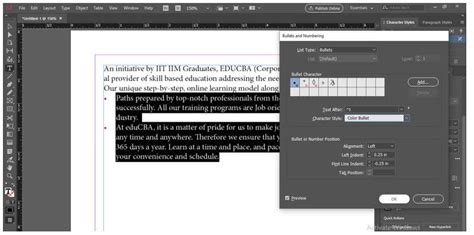InDesign Bullet Points Complete Guide To InDesign Bullet Points