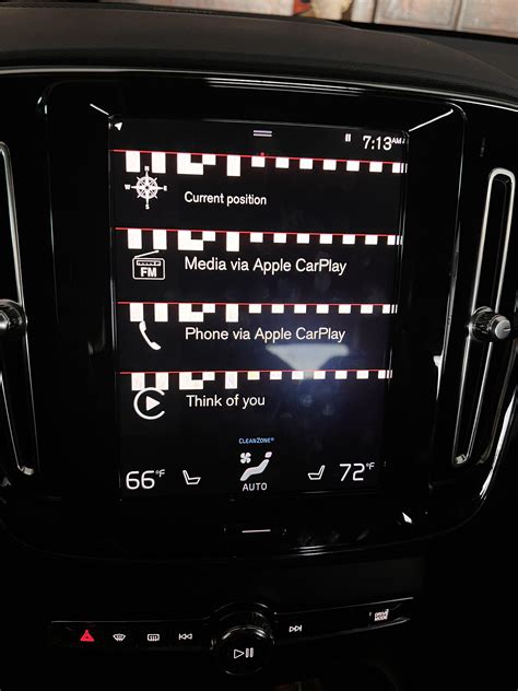 weird graphical glitch on screen 2019 xc40 r design r volvo