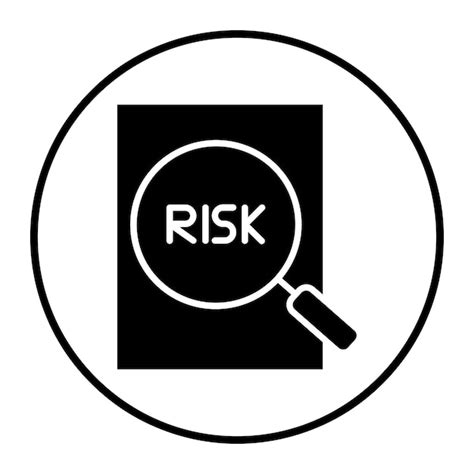 위험 평가 아이콘 프리미엄 벡터