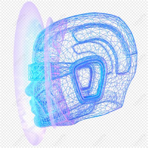 기술 미래 얼굴 모델 3d 와이어 프레임 Png 일러스트 무료 다운로드 Lovepik